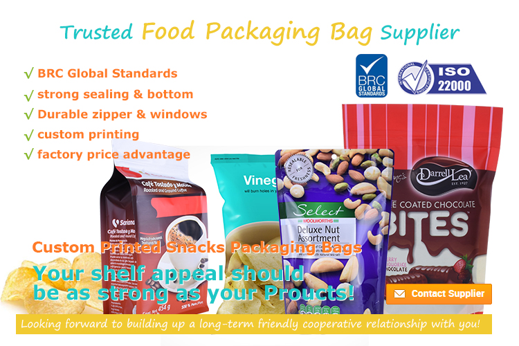 Reusable And Resealable Chocolate Package Stand Up Doypack Bag ...